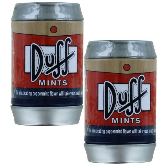 The Simpsons | Kitchen | The Simpsons Mini Duff Beer Can Mints Twopack ...